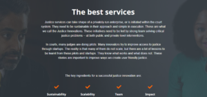 Now live on our Justice Dashboard: the Justice Services page - HiiL