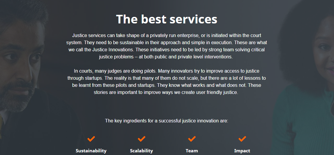 Now live on our Justice Dashboard: the Justice Services page - HiiL