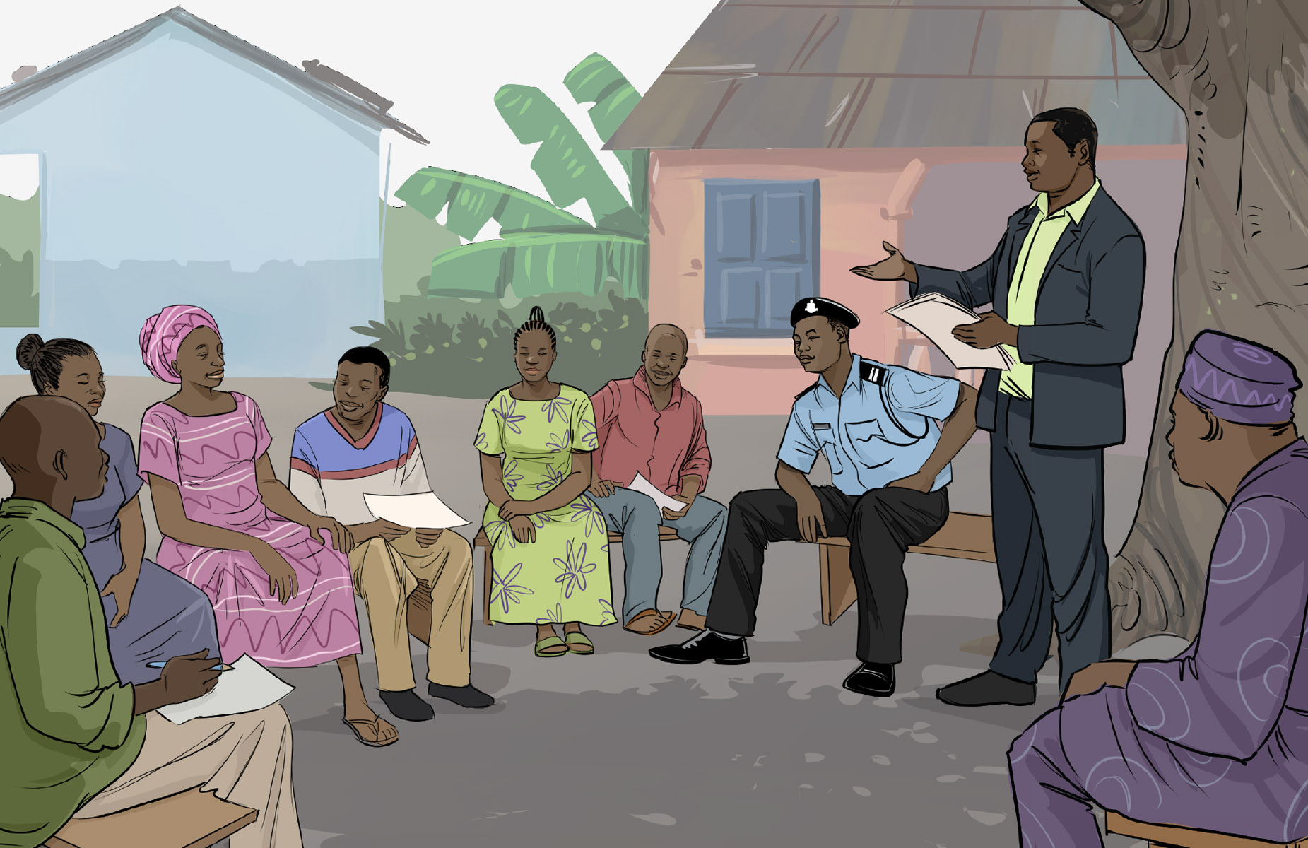 Community Meeting Cartoon